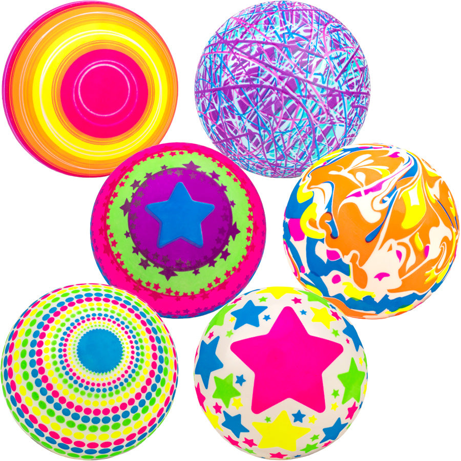 Inflatable 6" Neon Ball Assortment| Gumball.com