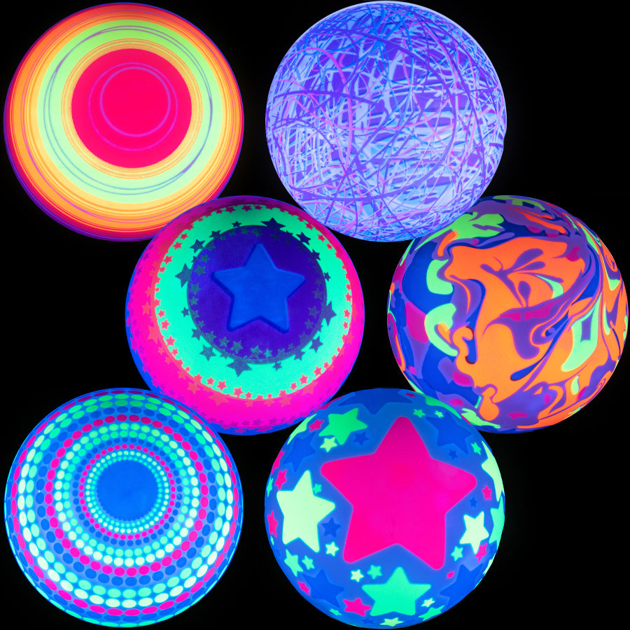 Inflatable 6" Neon Ball Assortment| Gumball.com