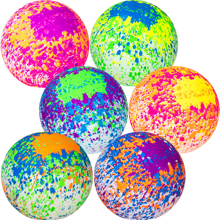 6" Inflatable Neon Graffiti Balls| Gumball.com