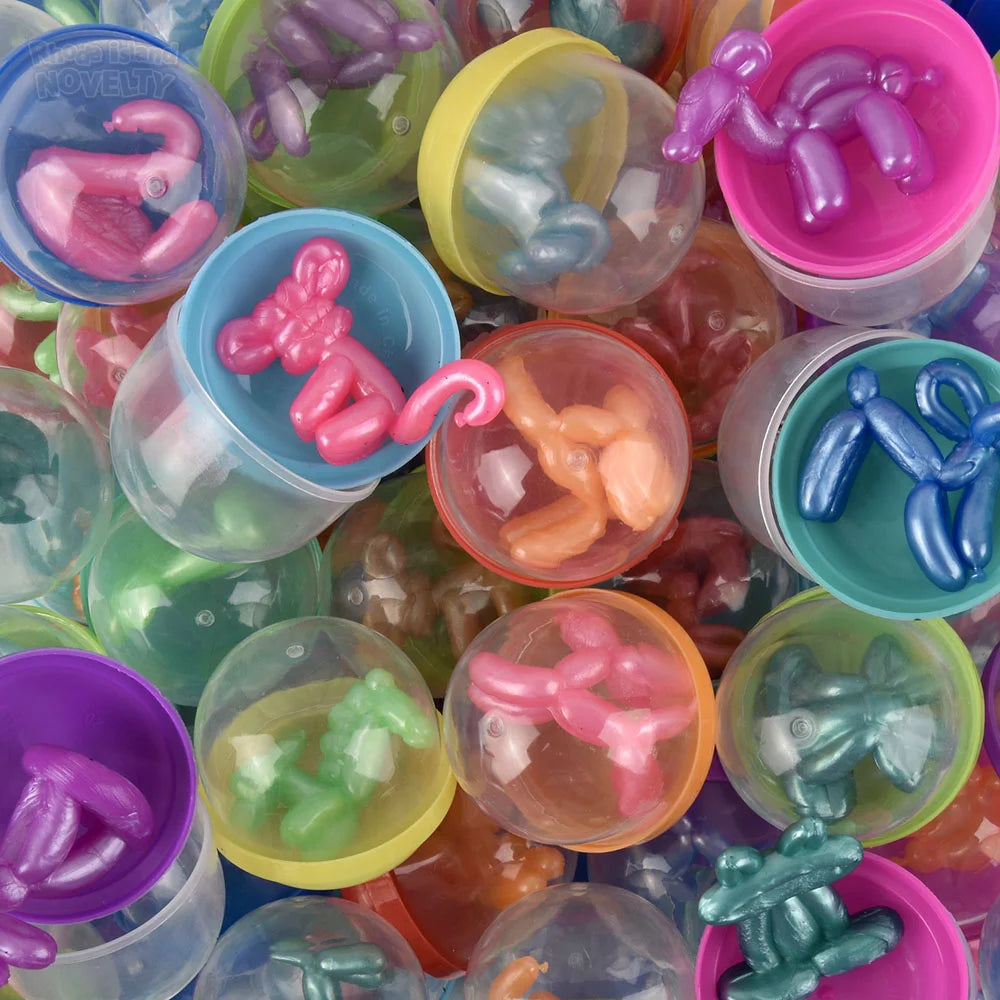 Stretchy Mini Balloon Animals 2" Capsules | Gumball.com