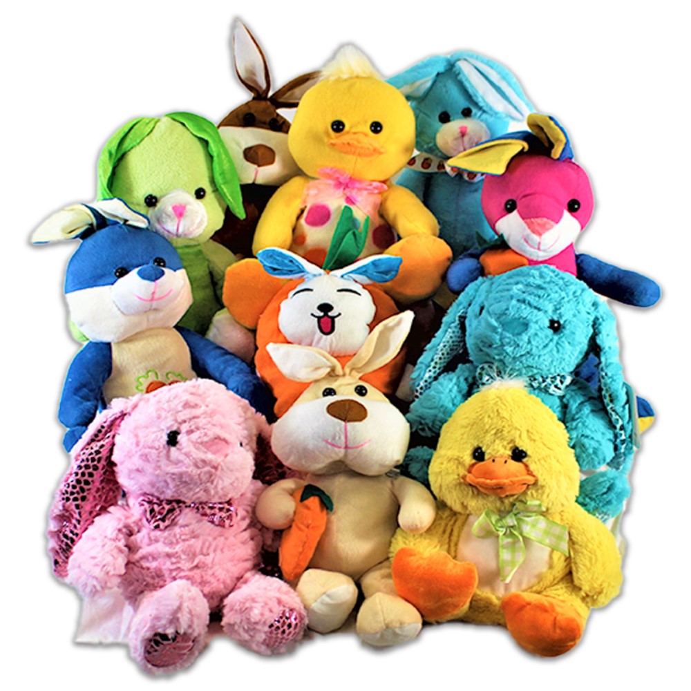 10 -12″ EASTER JUMBO PLUSH MIX – 60 CT | Gumball.com