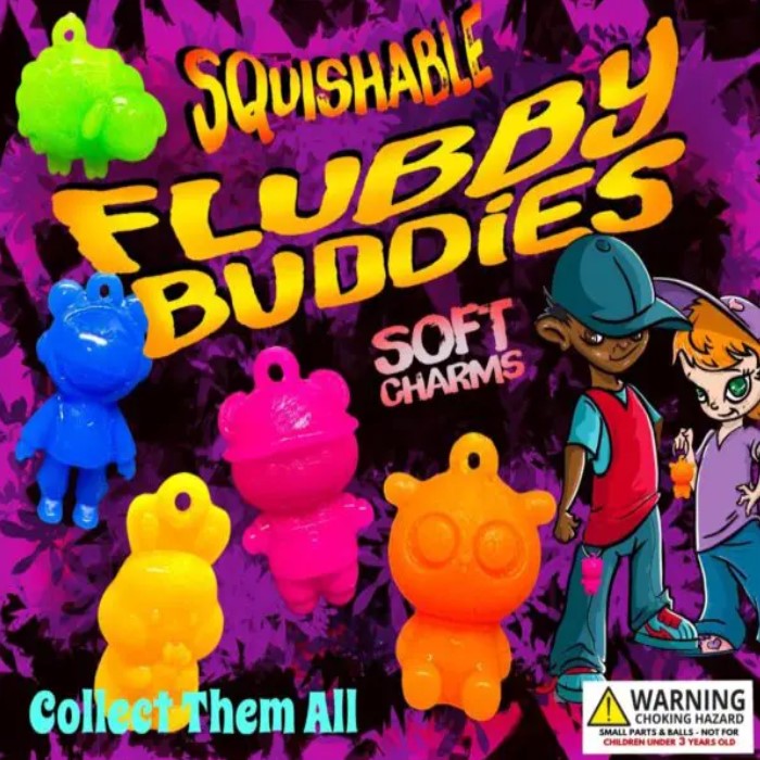 Flubby Buddies 2" Capsules | Gumball.com