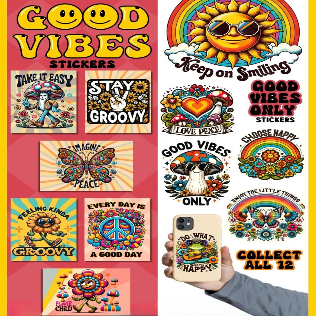 Good Vibe Stickers| Gumball.com