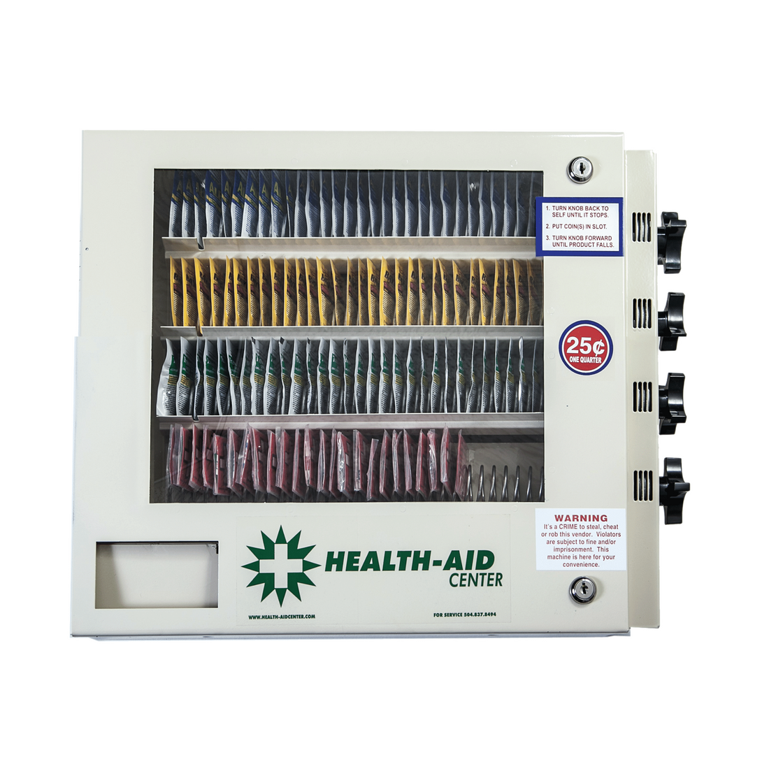 Li'l Medic - Health Aid 4 Column Medicine Vending Machine | Gumball.com