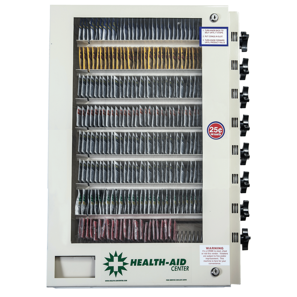 Health Aid 8 Column Medicine Vending Machine | Gumball.com