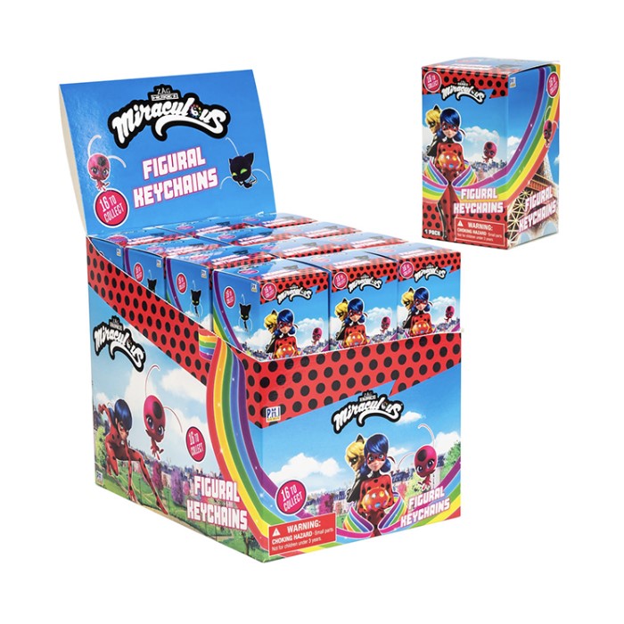 Miraculous™ Lady Bug Figure Keychain Blind Box | Gumball.com