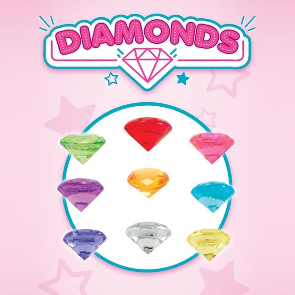 Plastic Diamonds in 1-inch Toy Vending Capsules | Gumball.com
