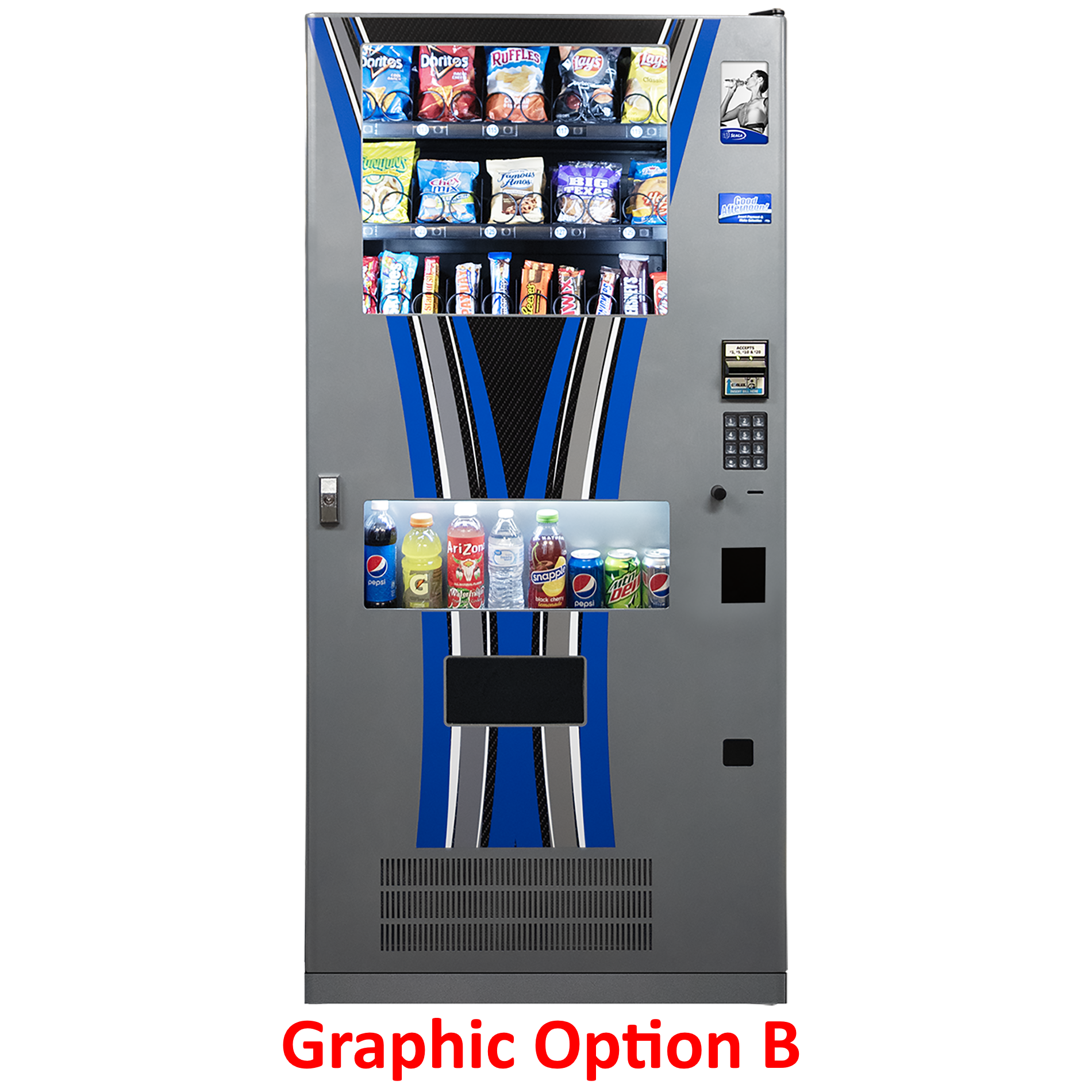 Seaga Quickbreak QB4000 Combo Vending Machine | Gumball.com