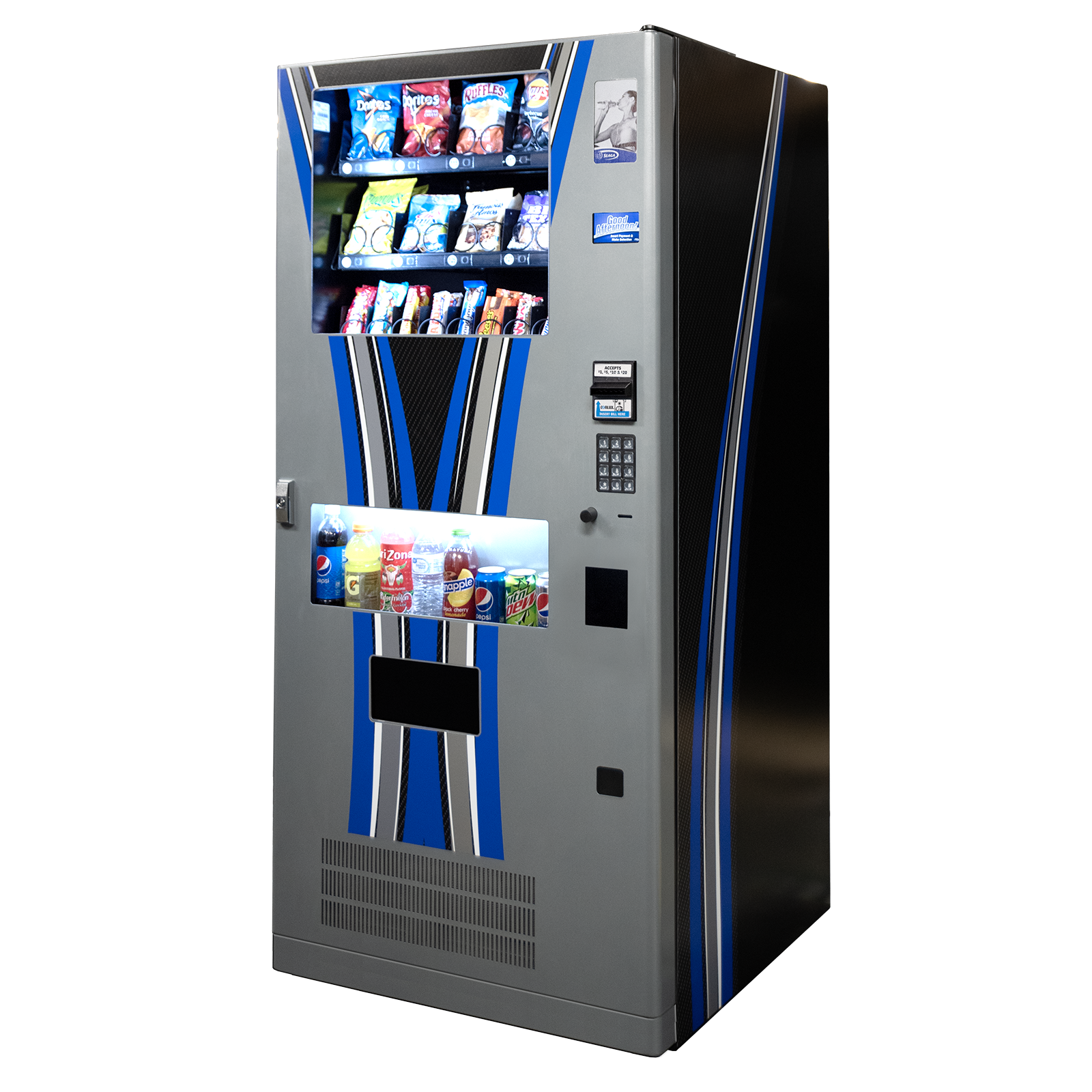 Seaga Quickbreak QB4000 Combo Vending Machine | Gumball.com