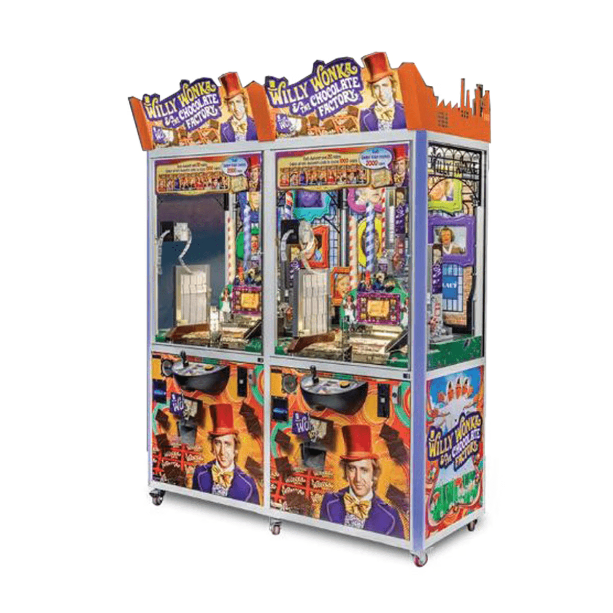 Willy Wonka 2 Player Coin Pusher Arcade Game | Gumball.com