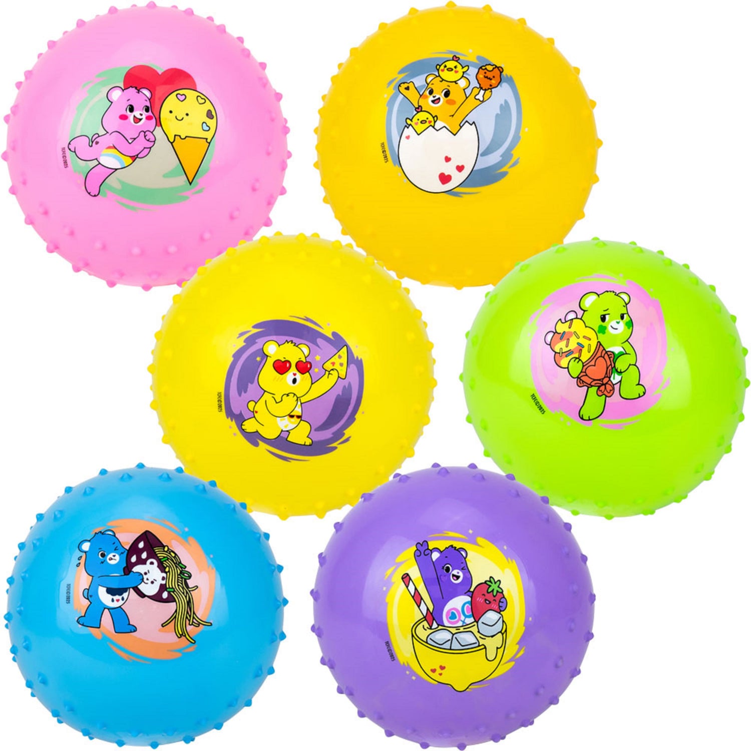 Care Bears™ 5in Knobby Balls Bulk (250cs) | Gumball.com