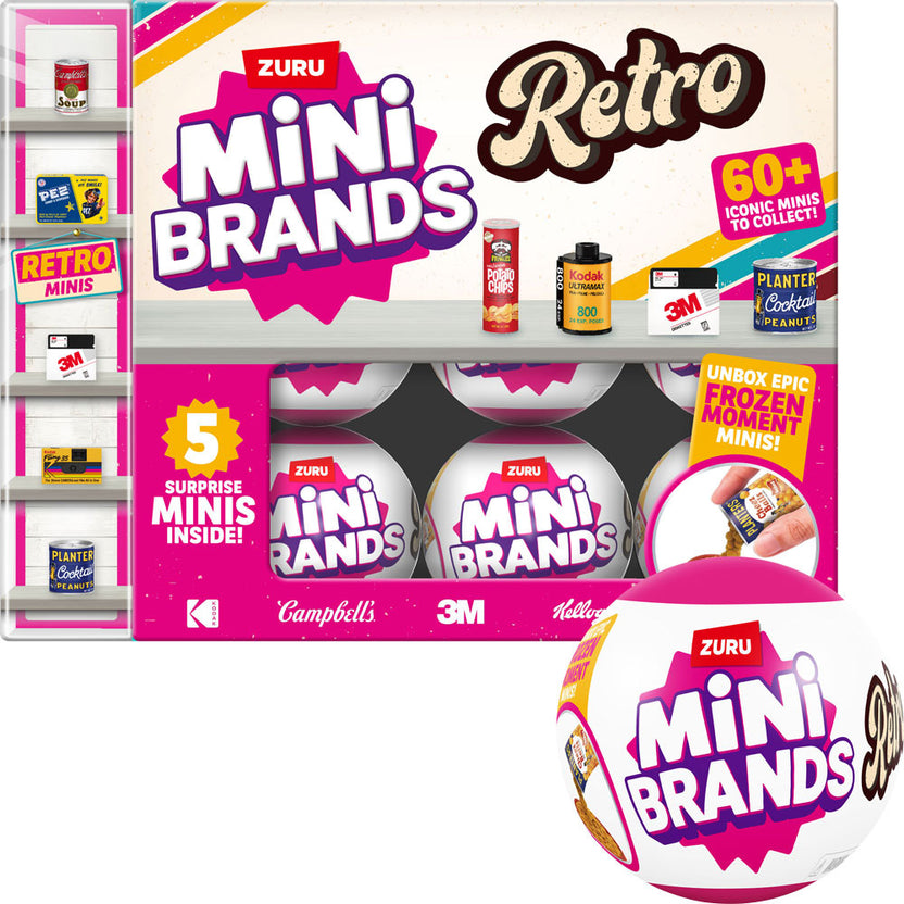 ZURU™ 5 Surprise Mini Retro Brands Series 1 (50pcs)| Gumball.com