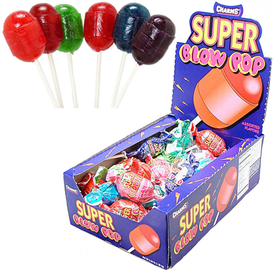Charms Super Blow Pops Display Box | Gumball.com