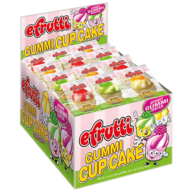 eFrutti® Gummi Cupcakes Display Box | Gumball.com