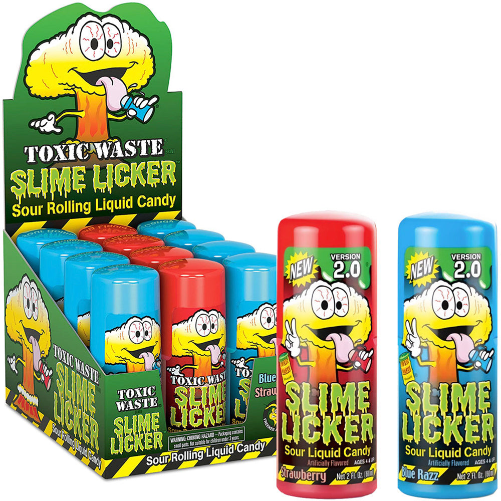 Toxic Waste® Slime Licker® 2.0 Sour Rolling Liquid (12pcs)| Gumball.com