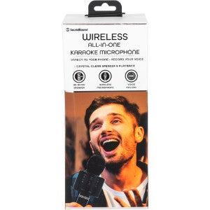 LED Karaoke Mic Speaker - Black (1ct.) | Gumball.com