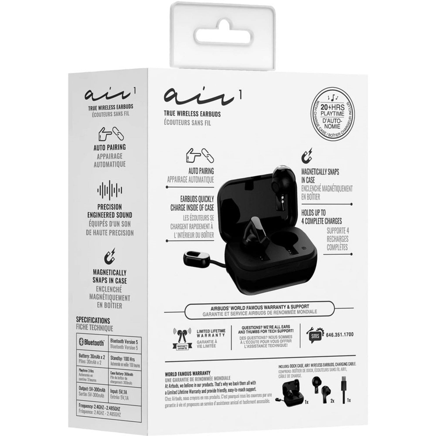Air 1 TWS Earbuds Black (1 ct.) | Gumball.com