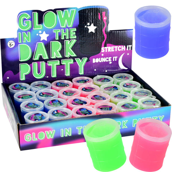 Small Glow-in-the-Dark Putty Display Box (24 pcs) | Gumball.com