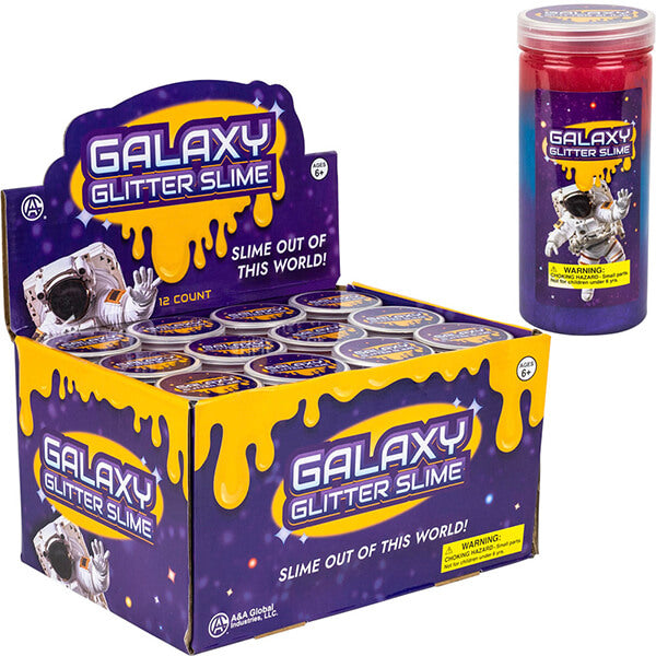 Galaxy Glitter Slime Tube 5in (12pcs) | Gumball.com