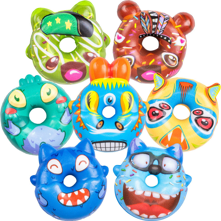 Bulk Squishy Donut Toys (boys series) 100 CT | Gumball.com