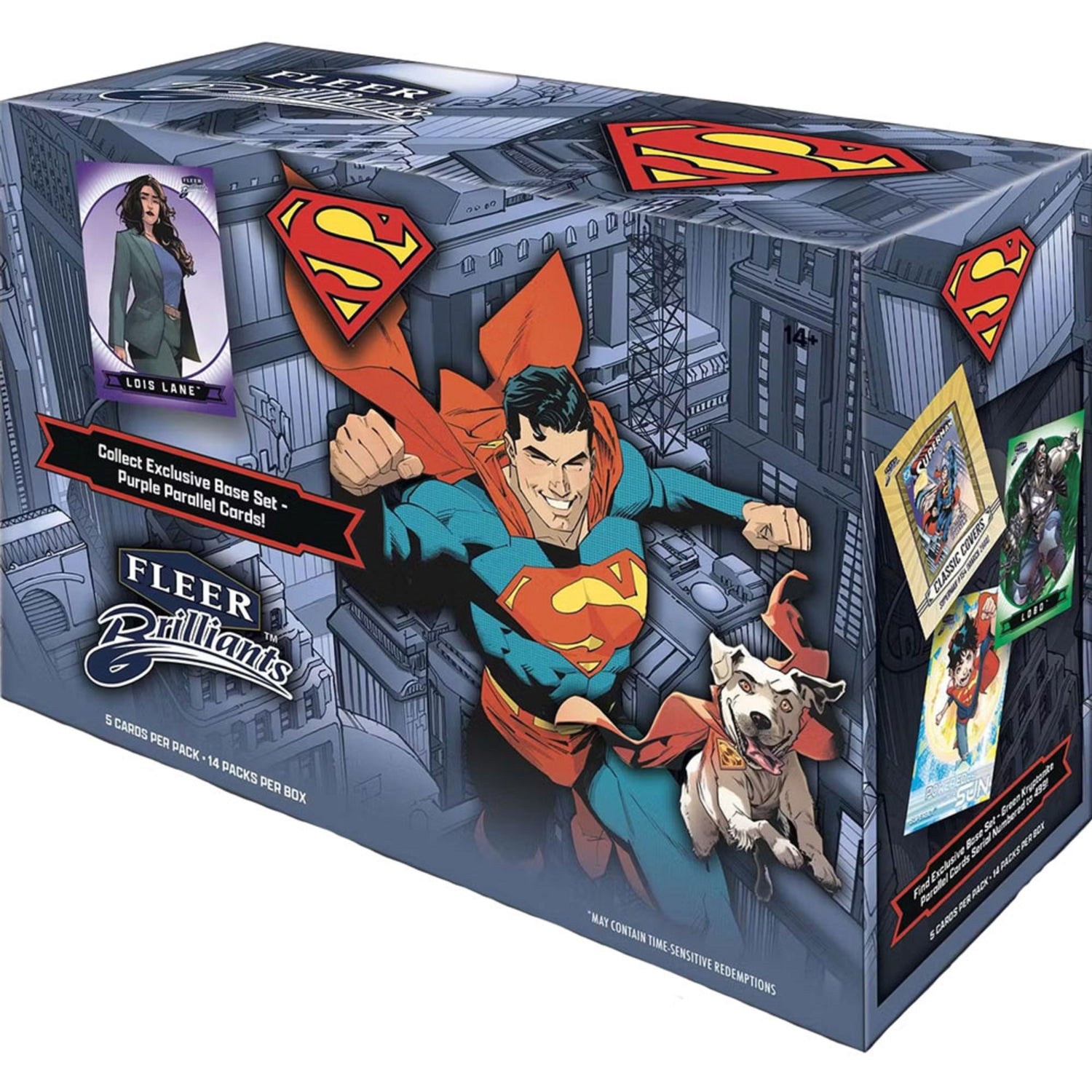 Upper Deck™ Fleer Brilliants Superman Mega Box (14pcs) | Gumball.com