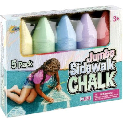 Jumbo Sidewalk Chalk 8in 5 pack (12pcs) | Gumball.com