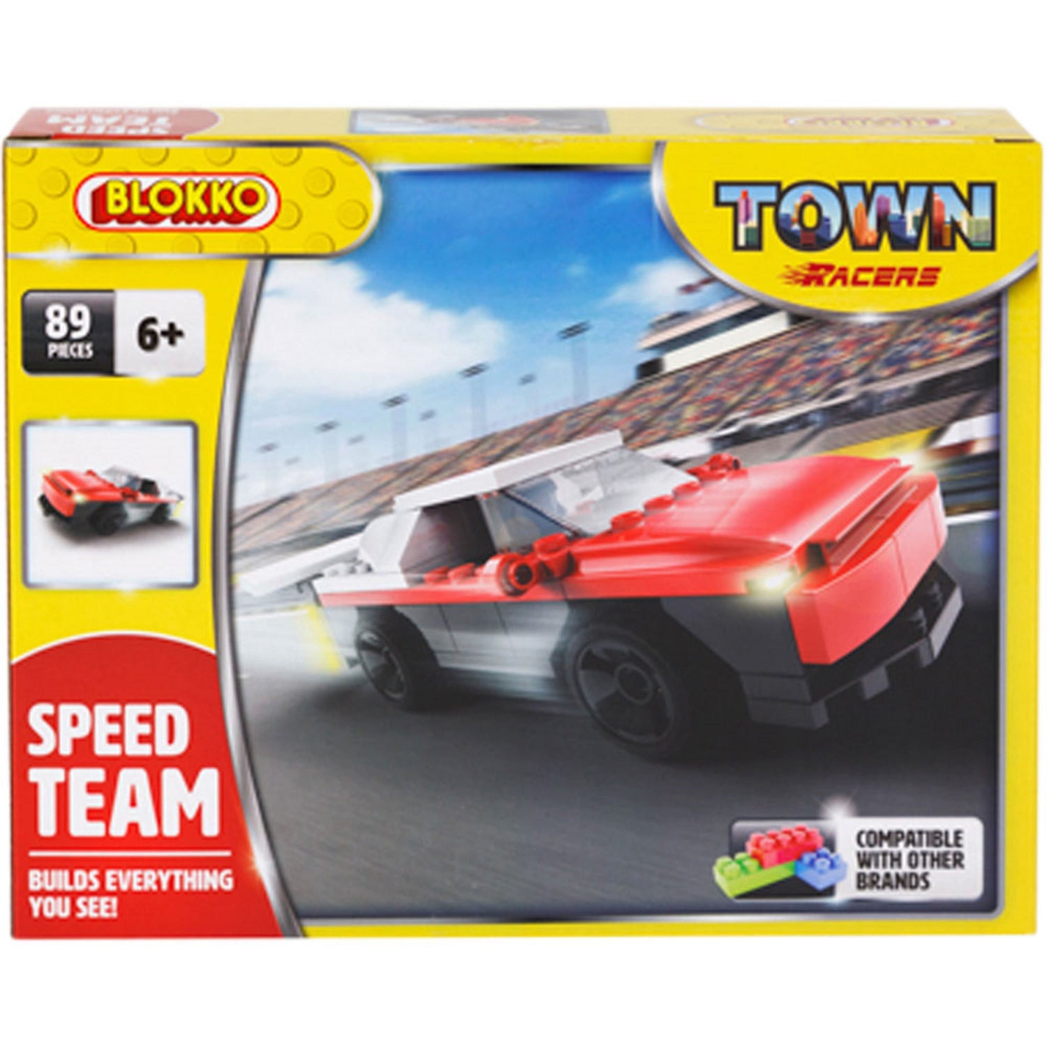 Blokko Team Town Racer Building Blocks (1ct.) | Gumball.com