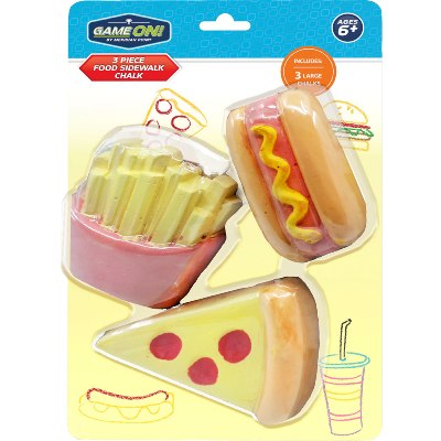 Food Sidewalk Chalk 3pk (12pcs) | Gumball.com