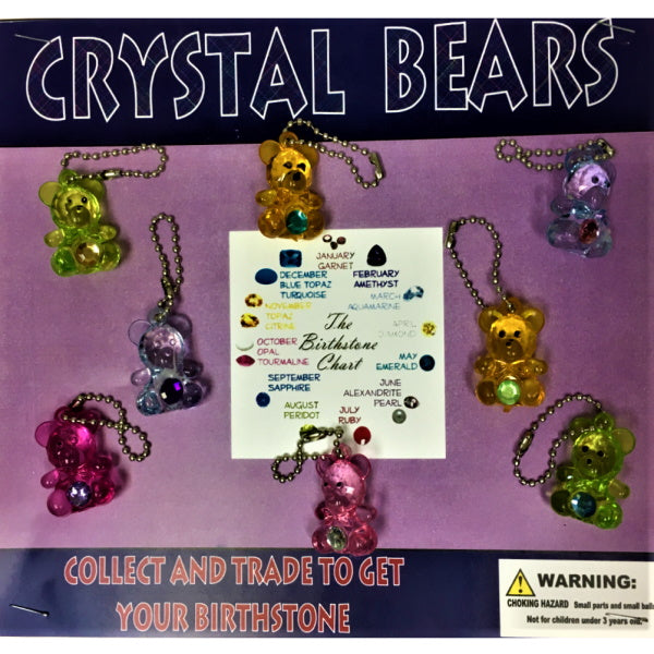 Crystal Bear Birthstones 2" Capsules | Gumball.com